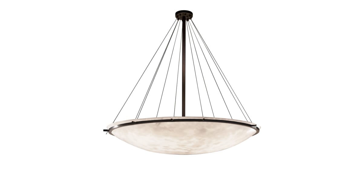 Justice Design Group CLD-9698-35-DBRZ-LED12-12000 Clouds 75" Wide Ring ...