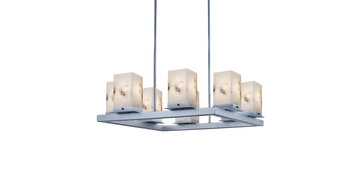 Justice Design Group FAL-7519W-NCKL LumenAria 8 Light 25" Wide LED ...