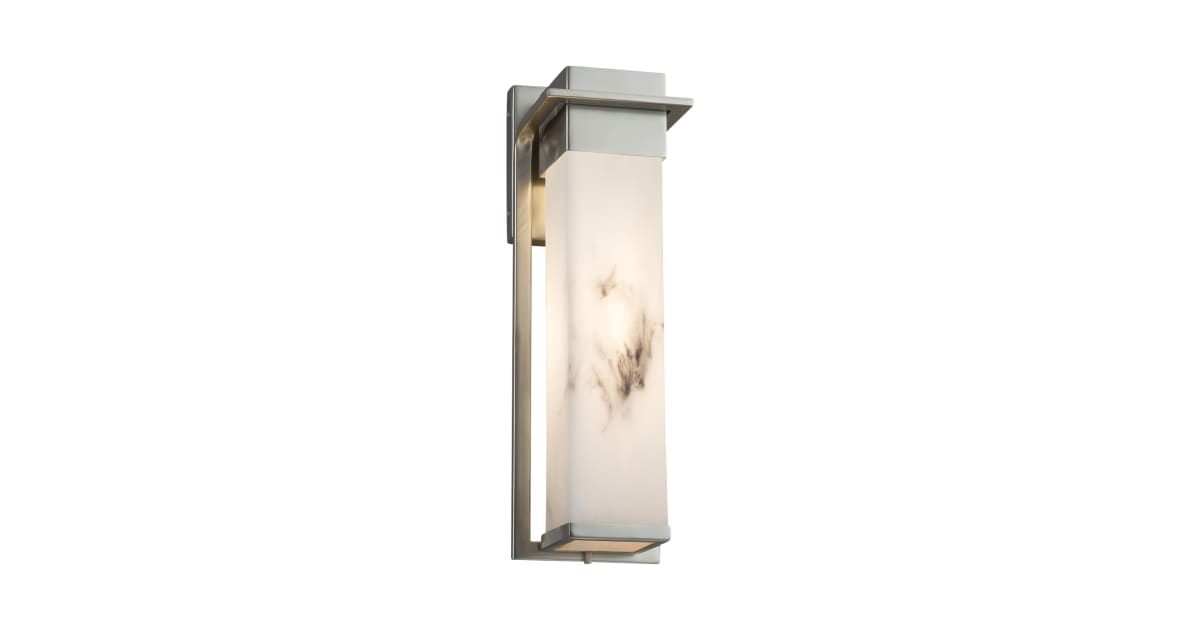 Justice Design Group FAL-7544W-NCKL LumenAria Single Light 16-1/2" High ...