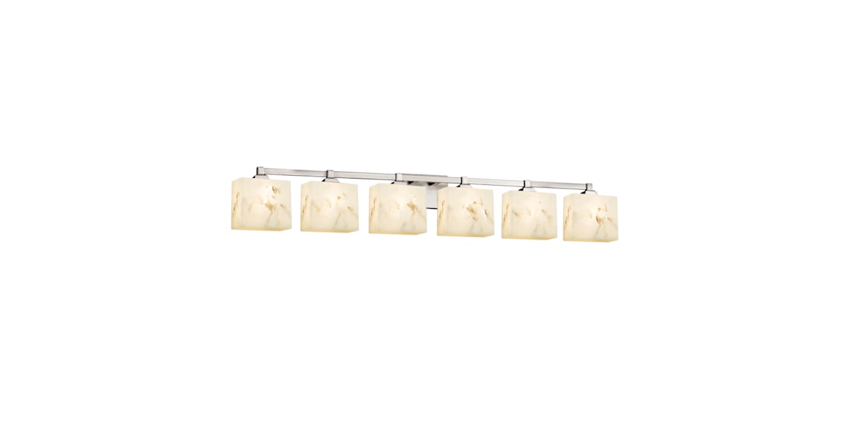 Justice Design Group FAL-8436-55-NCKL Regency 6 Light 50-1/2" Wide ...