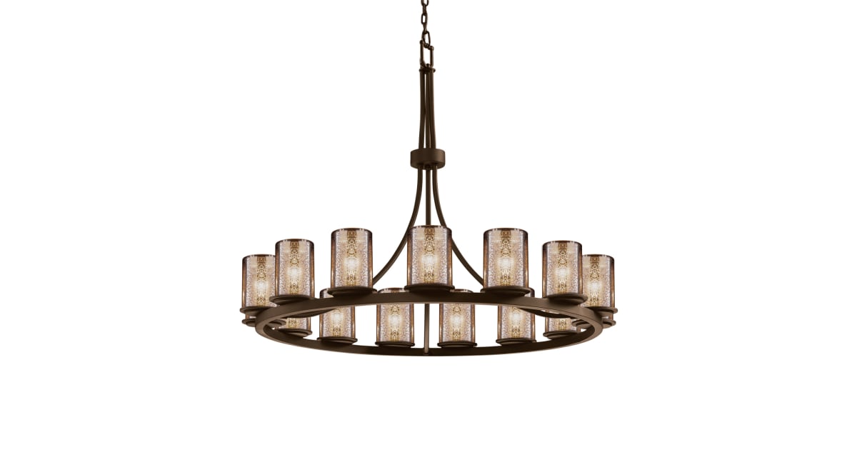 Justice Design Group FSN-8715-10-MROR-DBRZ Fusion 15 Light 42" Wide ...