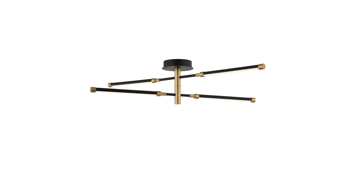 Justice Design Group NSH-4447-MBBR Fianco 4 Light 36" Wide 3000K LED ...