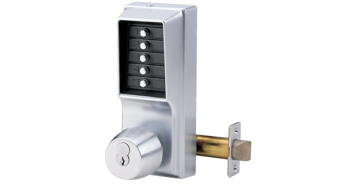 Kaba Ilco 1041S26D 2-3/4" Backset Combination Entry Mechanical ...