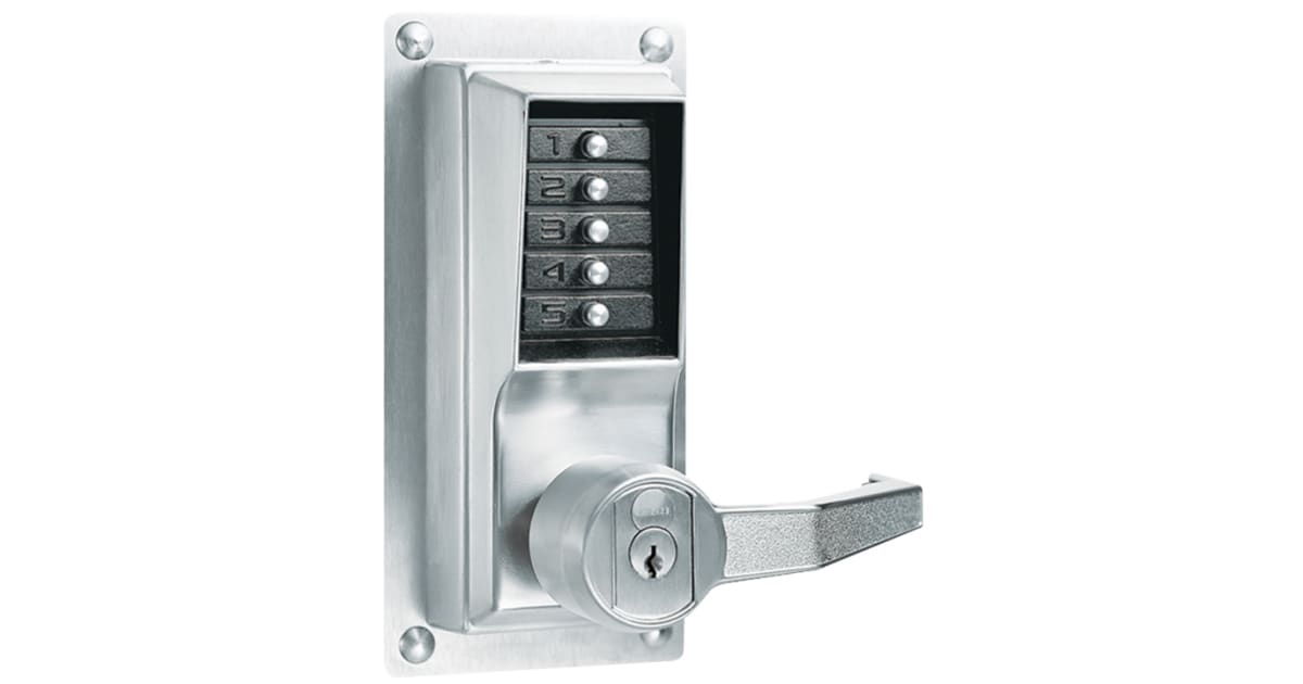 Kaba Ilco LLP1020S26D Left Handed Mechanical Combination Exit Trim Lock ...