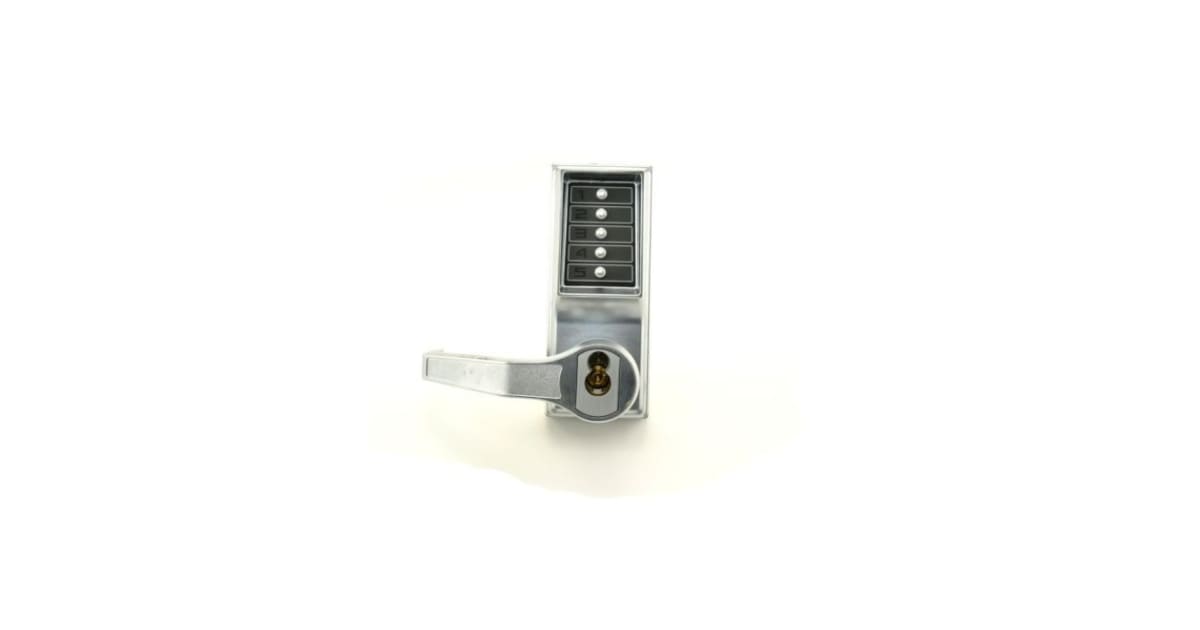 Kaba Ilco L8146S26D Left Handed Mechanical Pushbutton Mortise Lock with ...
