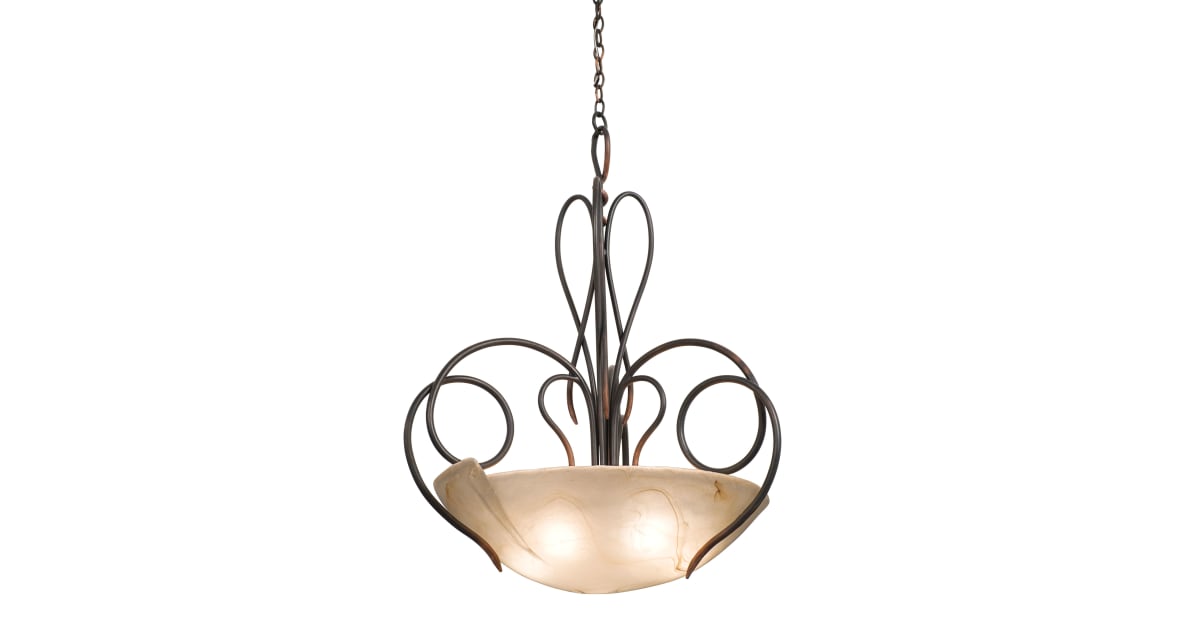 Kalco 4306AC/MILKY Tribecca 5 Light Bowl Pendant | Ferguson Home
