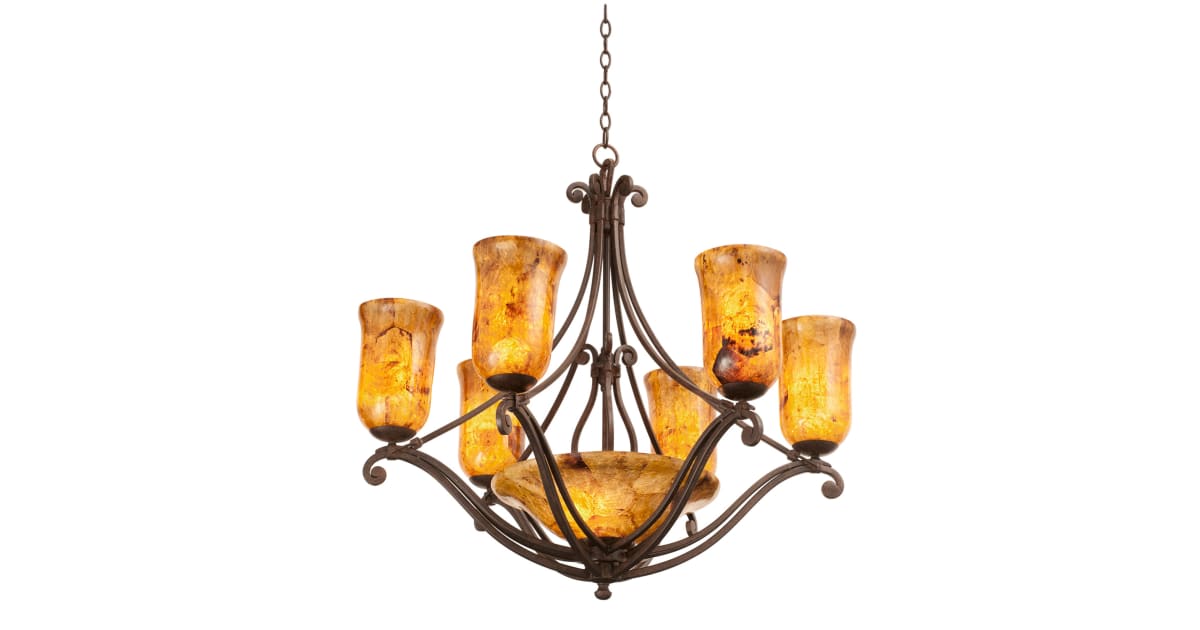 Kalco 4970TO/PENSH Somerset 8 Light 1 Tier Chandelier | Ferguson Home
