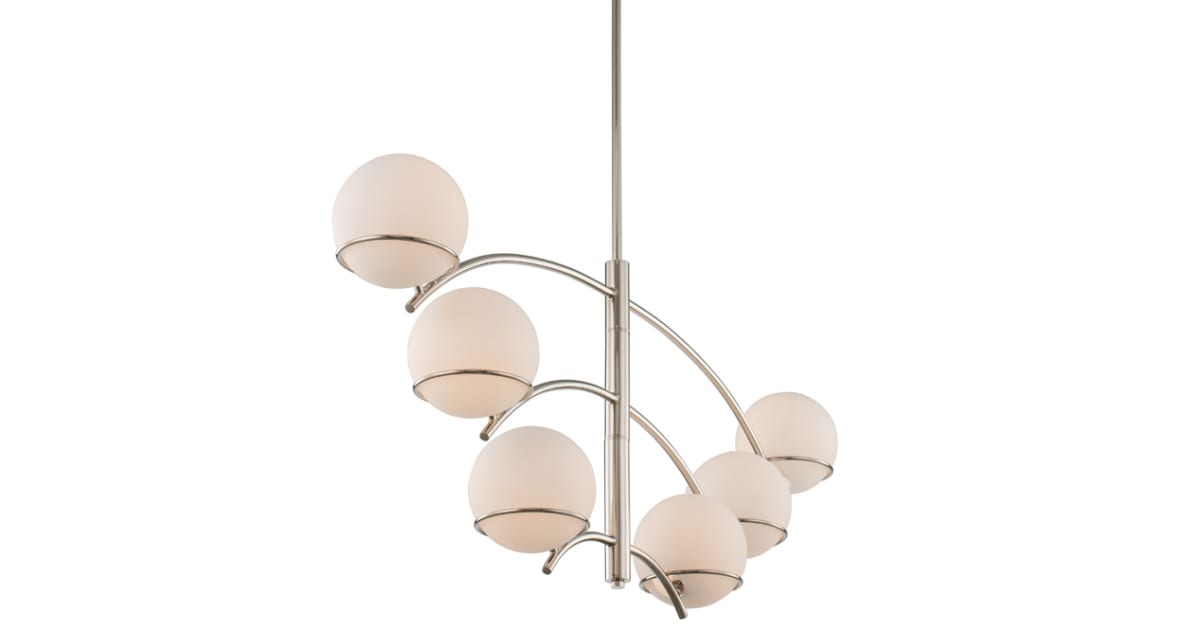 Kalco 513561PN Everett 6 Light 44" Wide Linear Chandelier | Ferguson Home