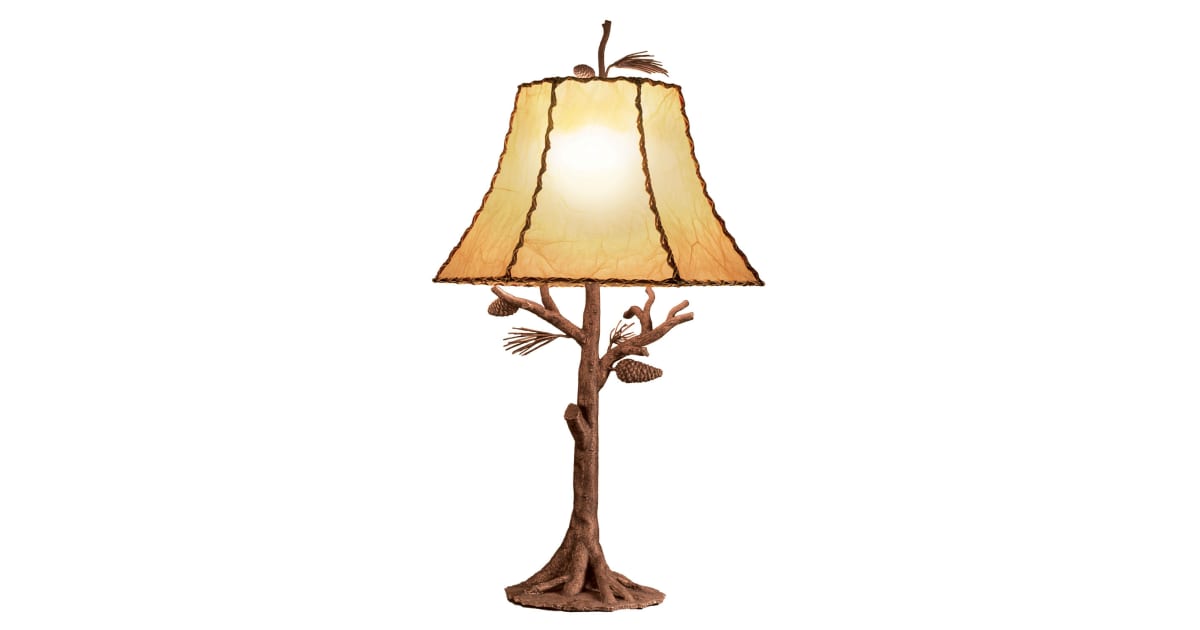 Kalco 872PD Tree Branch Forest Table Lamp from the Ponderosa Collection ...