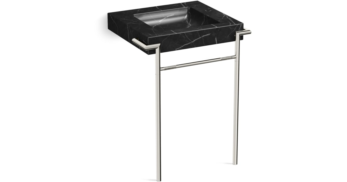 Kallista P74216-ADW-AD Pinna Paletta Console Table Legs with Towel Bar ...