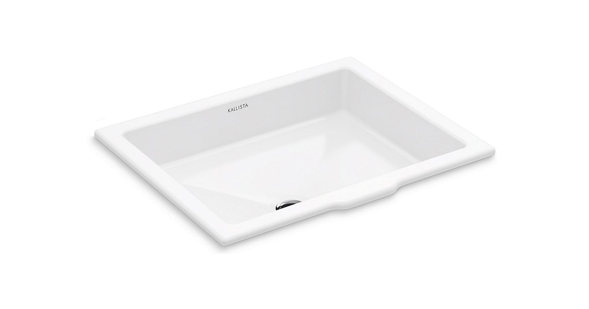 Kallista P74235-WO-0 19-13/16" Centric Rectangle Undermount Bathroom ...
