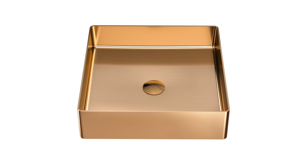 Karran USA CCV500BC Cinox 15-3/4" Square Stainless Steel Vessel ...