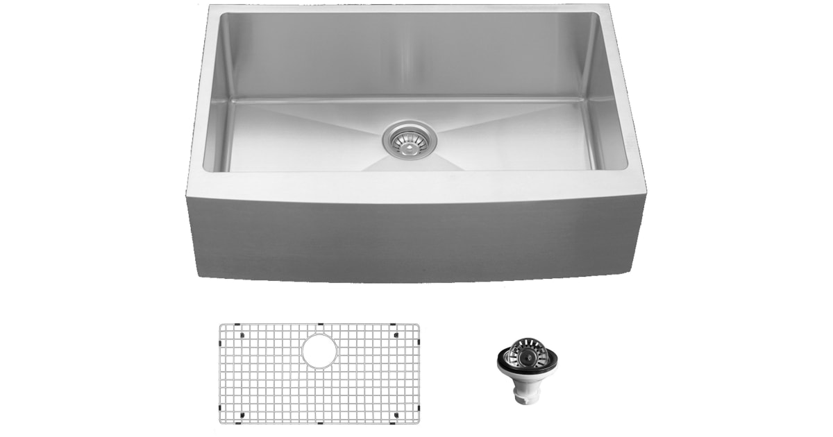 Karran USA EL-84-PK1 Elite 33" Farmhouse Single Basin Stainless Steel ...