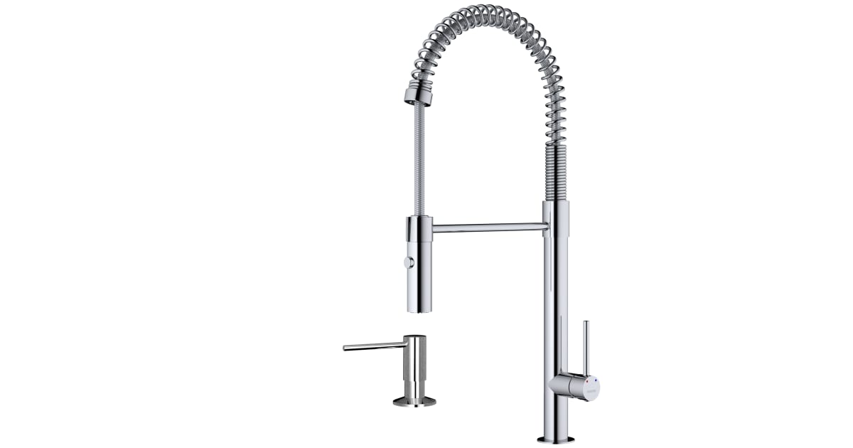 Karran USA KKF220SD35C Bluffton 1.8 GPM Single Hole Kitchen Faucet ...