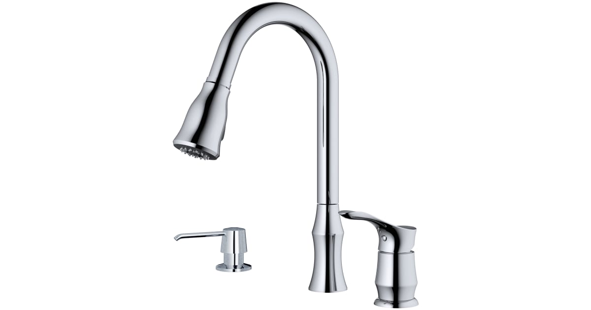 Karran USA KKF260SD25C Hillwood 1.8 GPM Widespread Kitchen Faucet ...