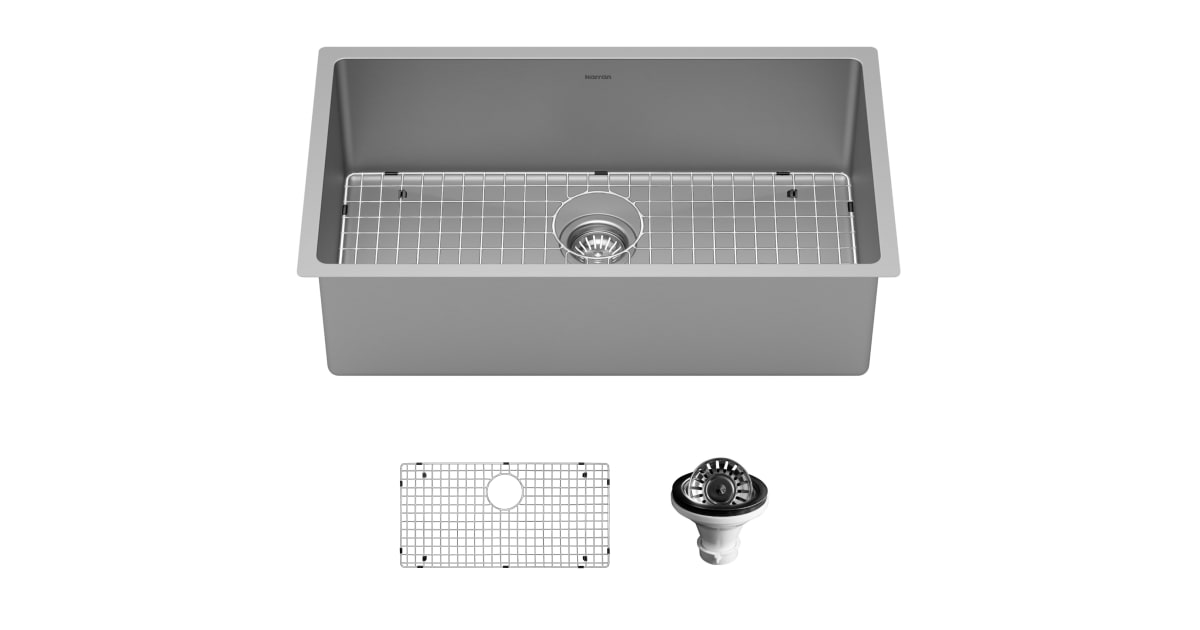 Karran USA SU75-PK1 Select 32" Undermount Single Basin Stainless Steel ...