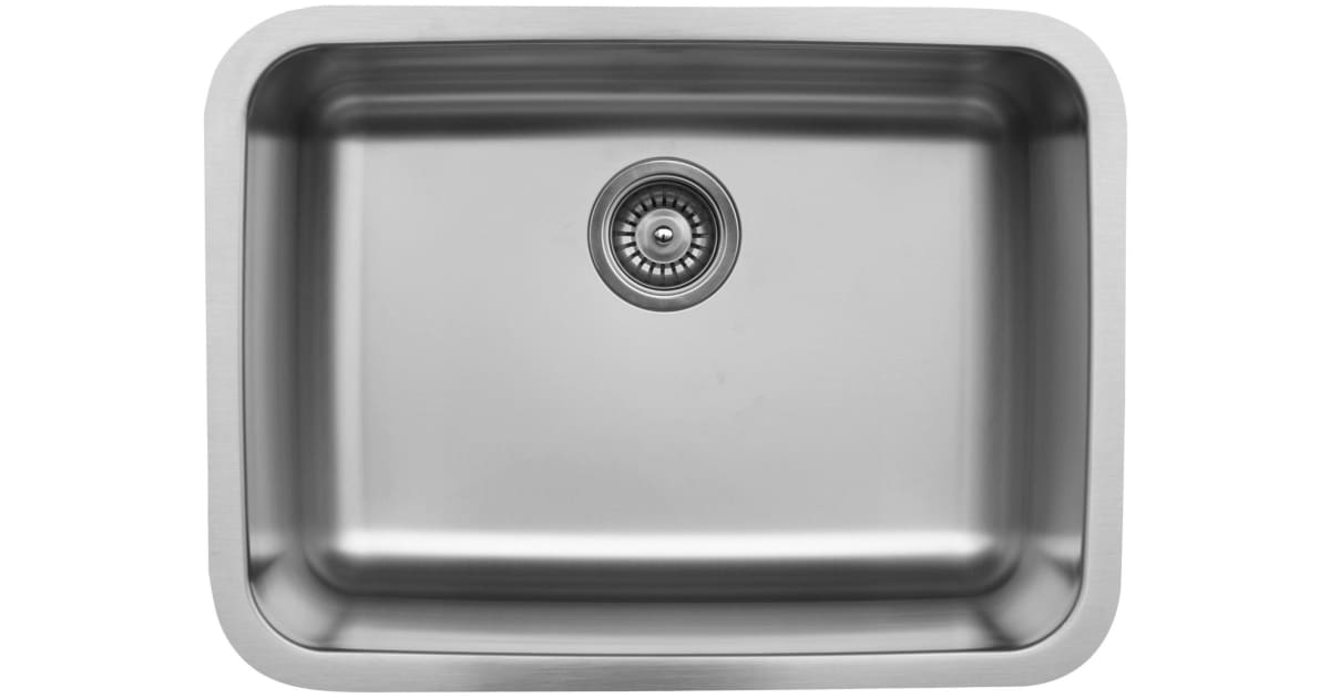 Karran USA U-2418 U Series 24-1/8" Undermount Single Basin Stainless ...