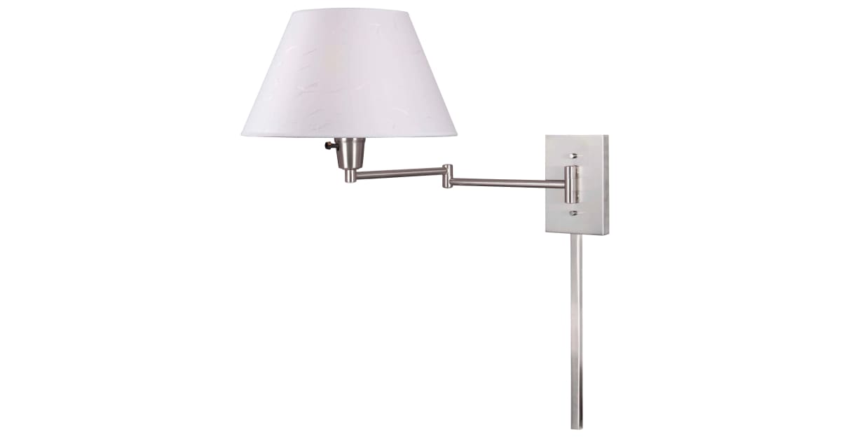 Kenroy Home 30110BS Simplicity 1 Light Plug In Wall Sconce with Tapered ...