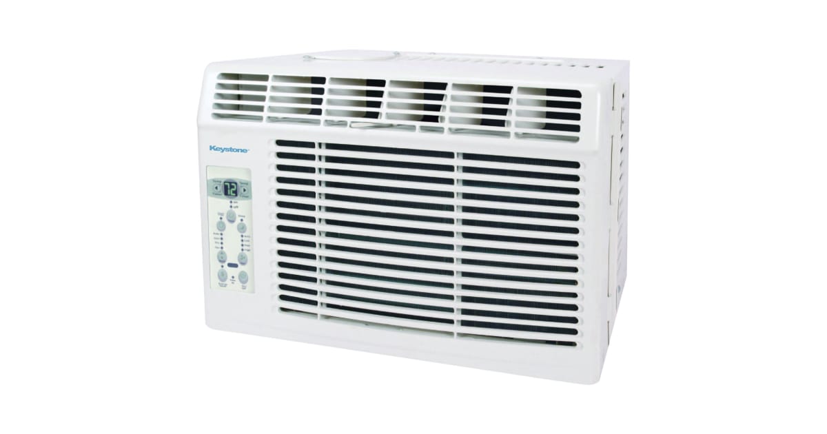 Keystone KSTAW05B 5000 BTU 115 Volt Window Air Conditioner with Follow ...