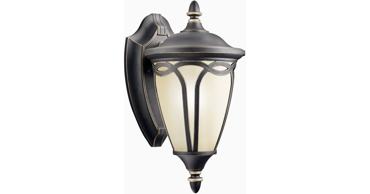 Kichler 10931RNX Energy Star Single Light Outdoor Wall Sconce from the ...