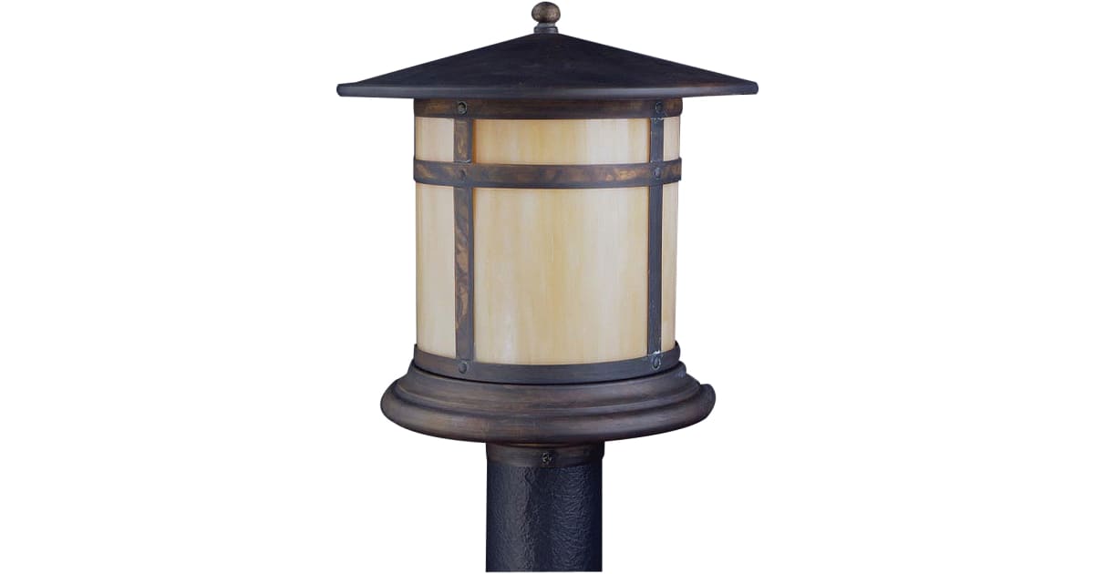 Kichler Craftsman / Mission Single Light Post Light from the Tularosa ...