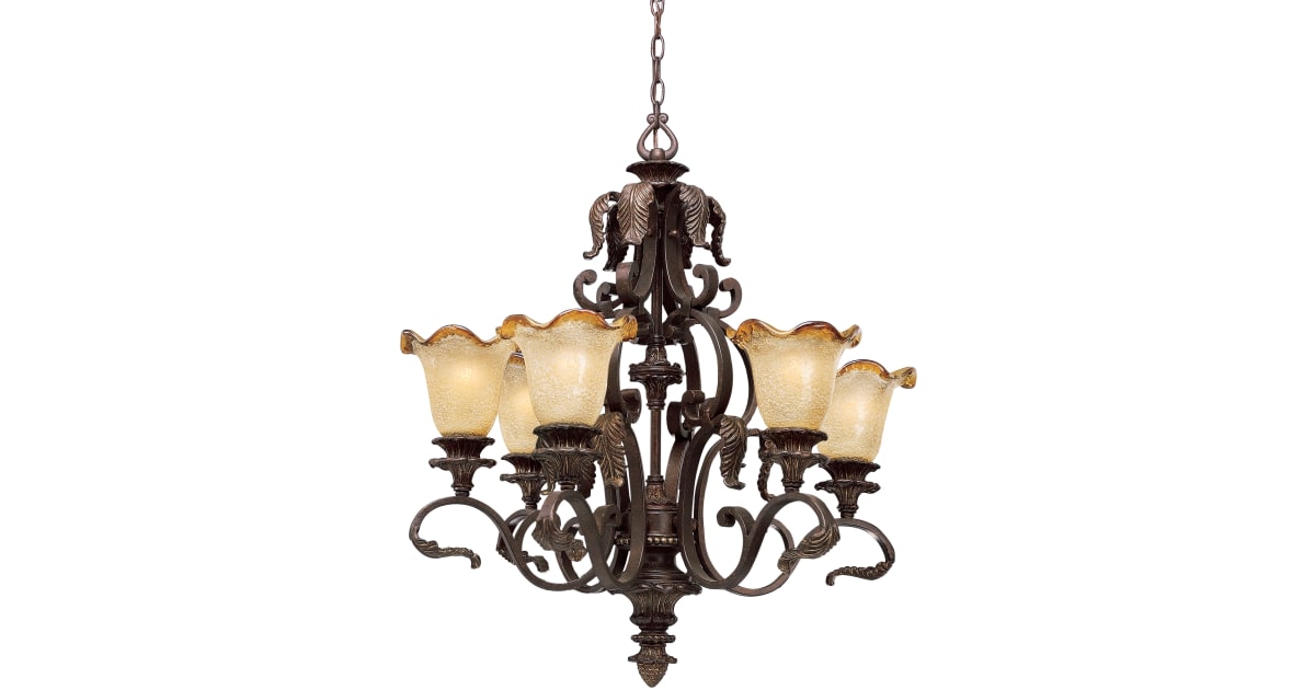 Kichler 1820CZ 5 Light Up Lighting Chandelier from the Rochelle ...