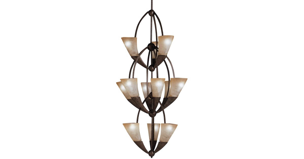 Kichler Contemporary / Modern 12 Light Up Lighting Chandelier from the ...
