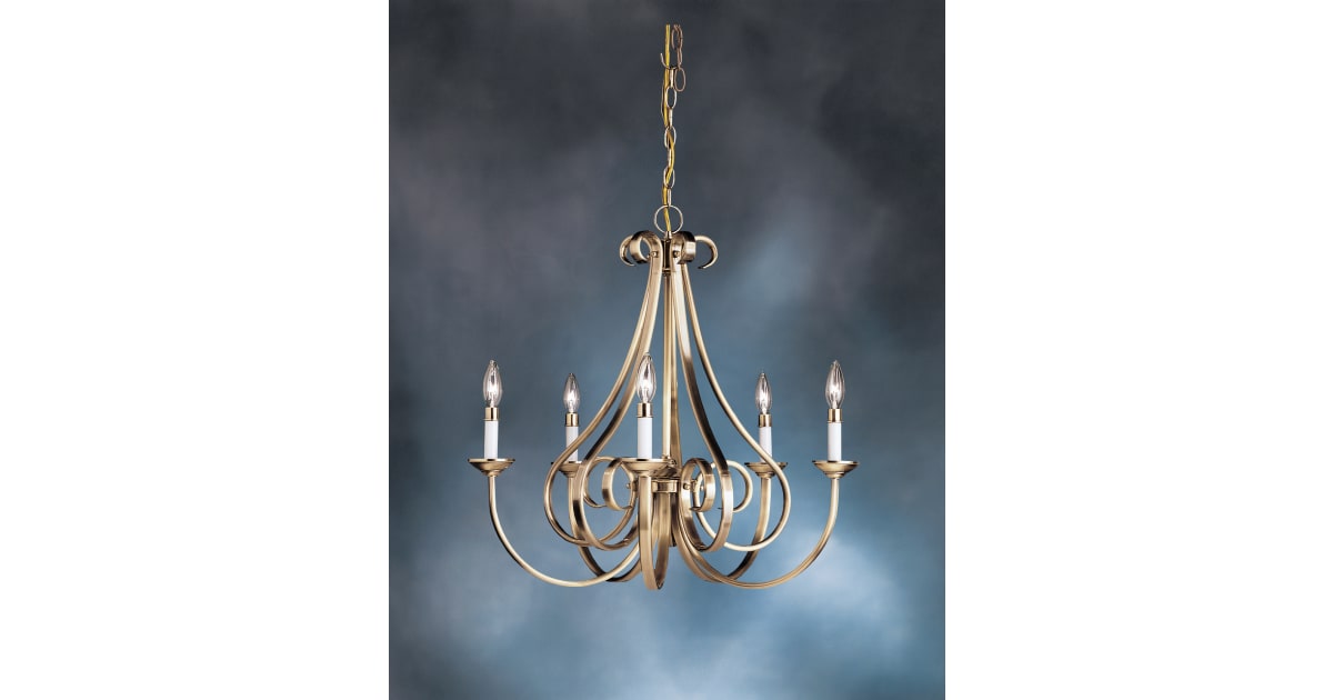 Kichler 5 Light Up Lighting Chandelier from the Dover Collection ...