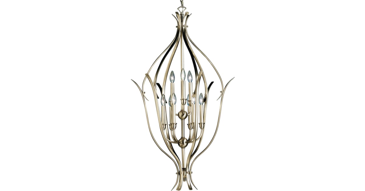 Kichler 2533NI Nine Light Foyer Pendant from the Dover Collection ...