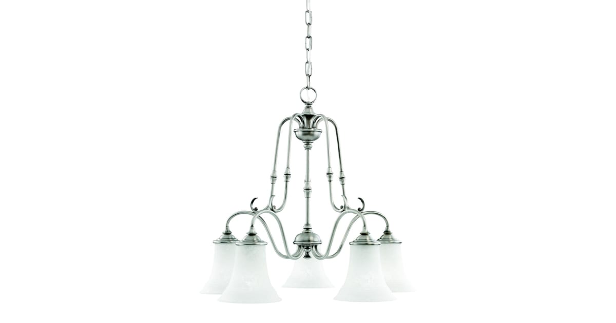 Kichler 2548AP 5 Light 1 Tier Down Light Chandelier from the ...