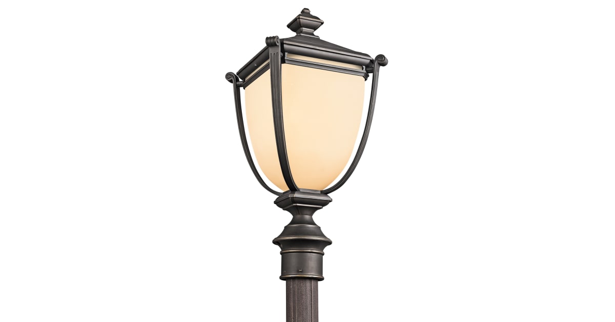 Kichler 49104RZ Single Light Outdoor Post Light from the Warner Park ...