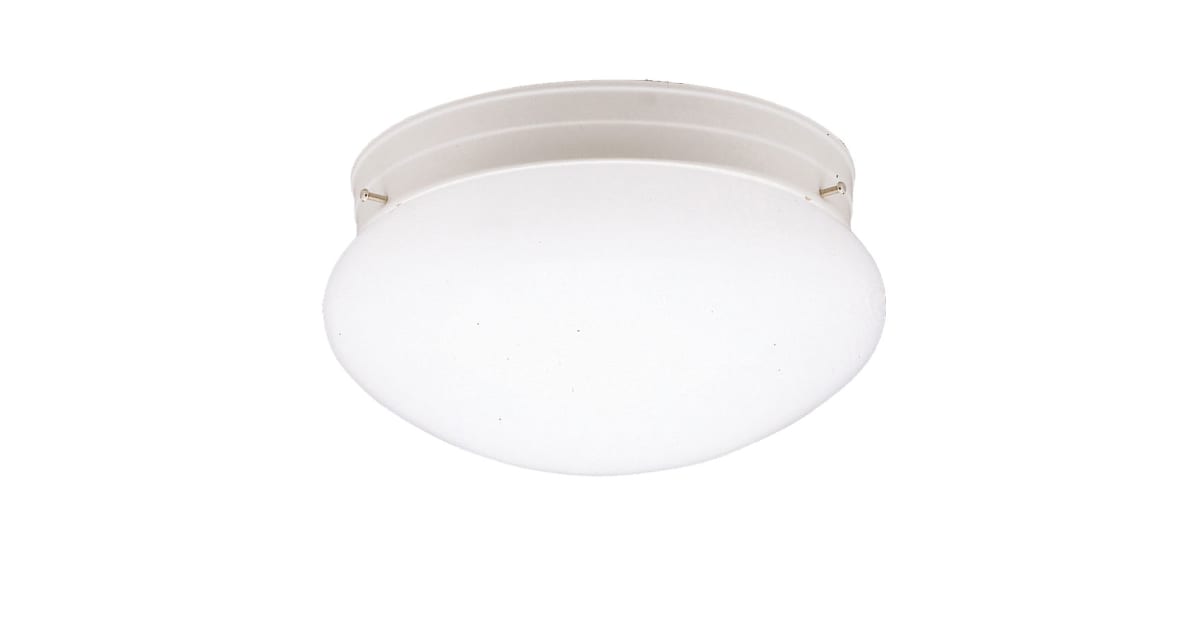 Kichler 10808WH Single Light Energy Star Flush Mount Ceiling Fixture ...