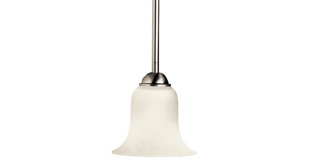 Kichler 10771NI Dover Convertible Single Light Indoor Pendant / Semi ...