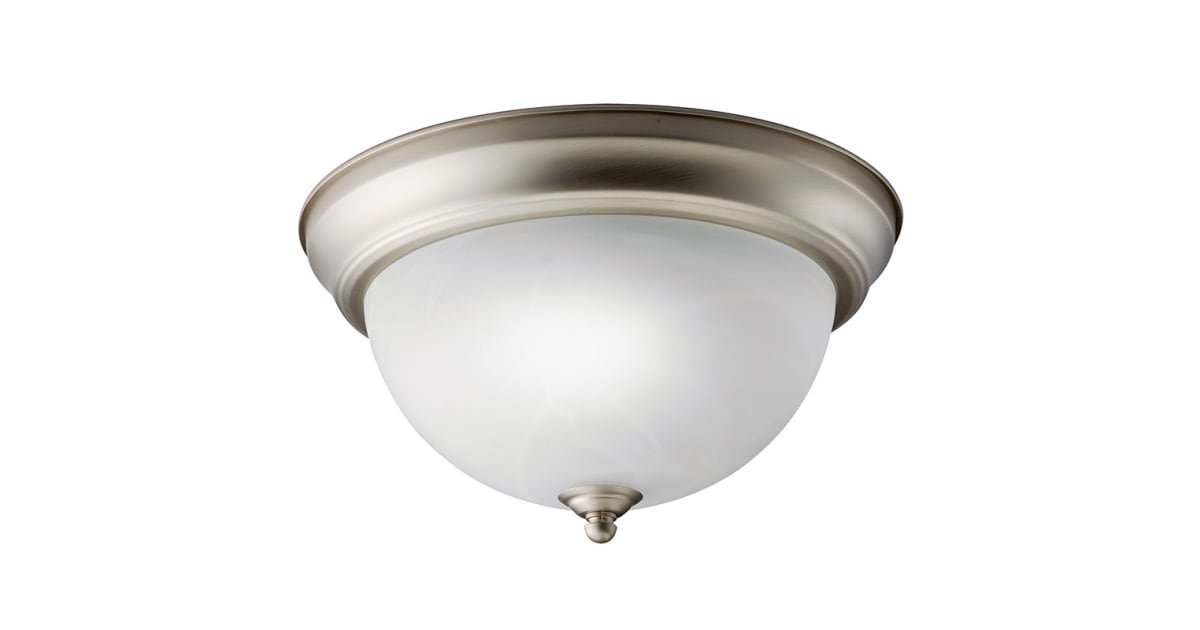 Kichler 10835ESNI Signature Energy Star 1 Light Flush Mount Ceiling ...