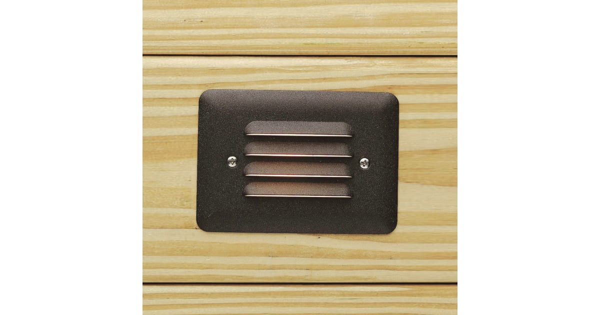 Kichler 15782AZT30R 5" LED Mini Louvered Step Light - 3000K | Ferguson Home