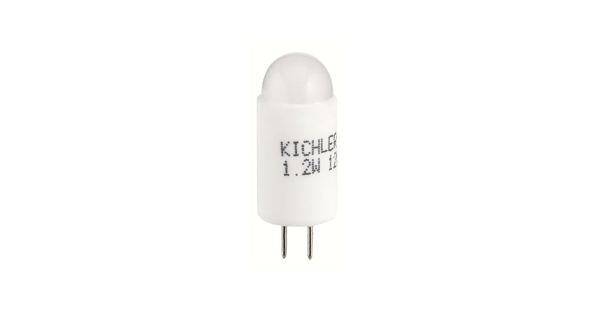 Kichler 18200 1 Watt T3 Bi Pin LED Bulb- 85 Lumens, 2700K, and 80CRI ...