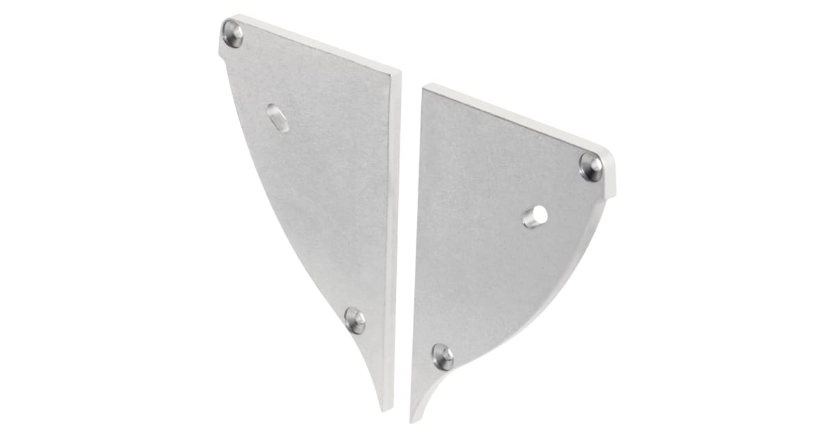 Kichler 1TEE2M2SFSSIL TE Pro Series Crown Molding Channel End Cap ...