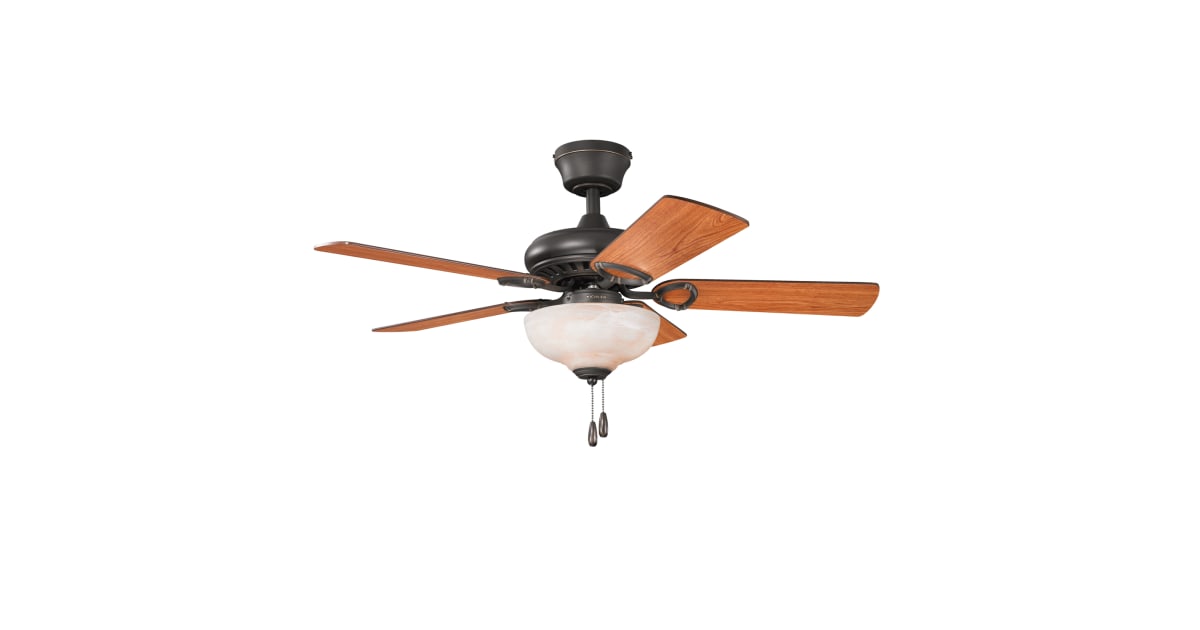 Kichler 337014OZ Sutter Place Select 42" Indoor Ceiling Fan with 5 ...