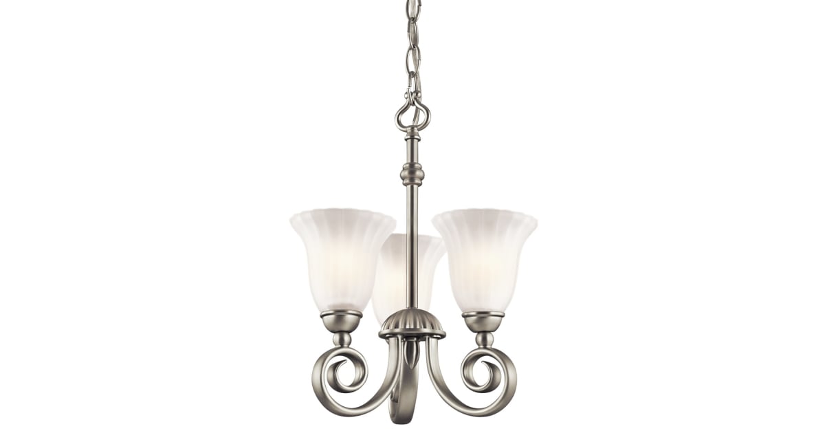 Kichler 3728NI Willowmore Convertible Mini Chandelier / Semi Flush ...