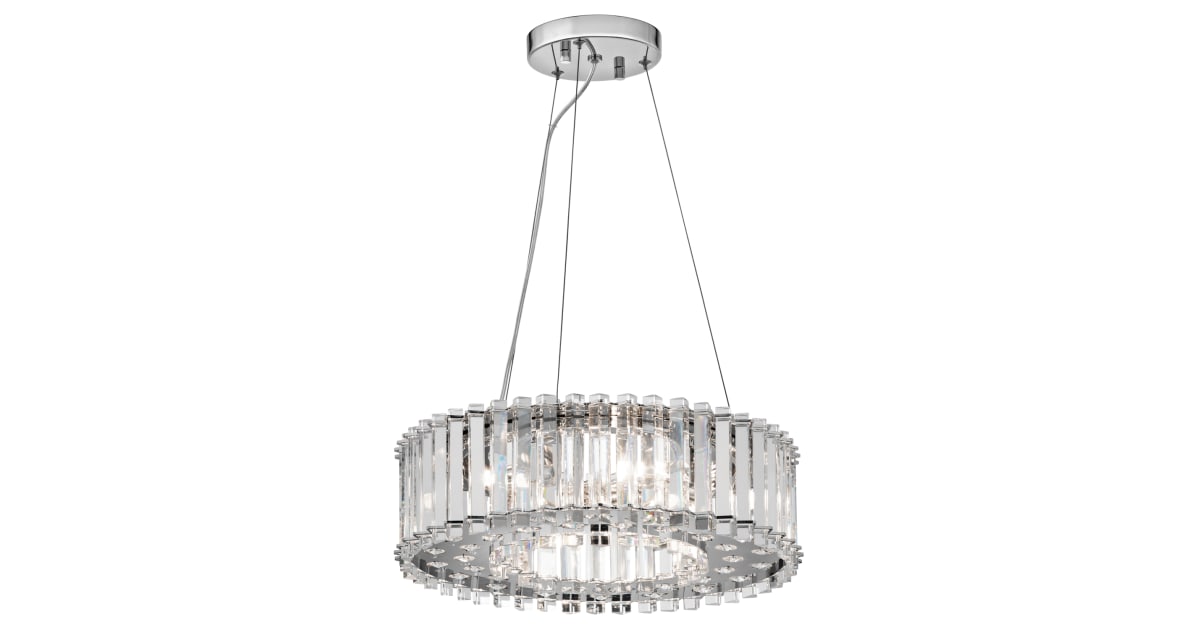 Kichler 42194CH Crystal Skye Single-Tier Mini Chandelier with 6 Lights ...