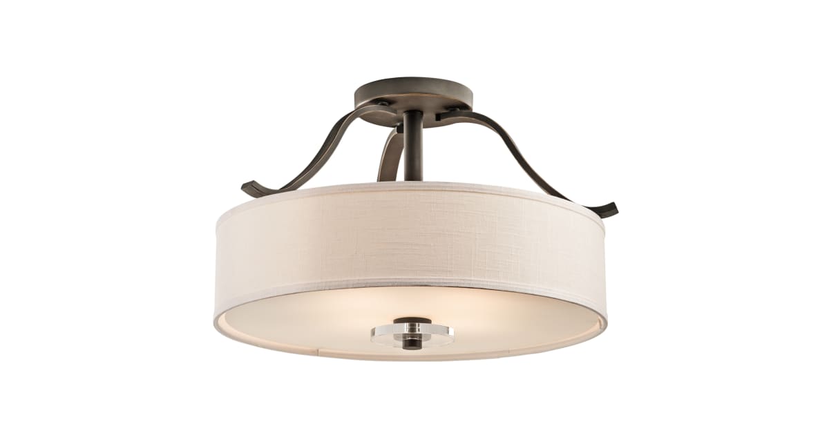 Kichler 42486OZ Leighton 4 Light Semi-Flush Indoor Ceiling Fixture ...
