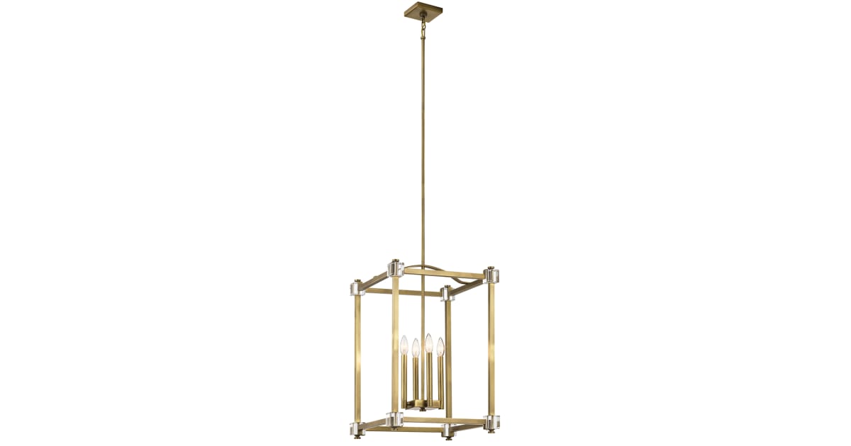 Kichler 43918NBR Cayden 17" Wide 4 Light Candle Style Pendant ...