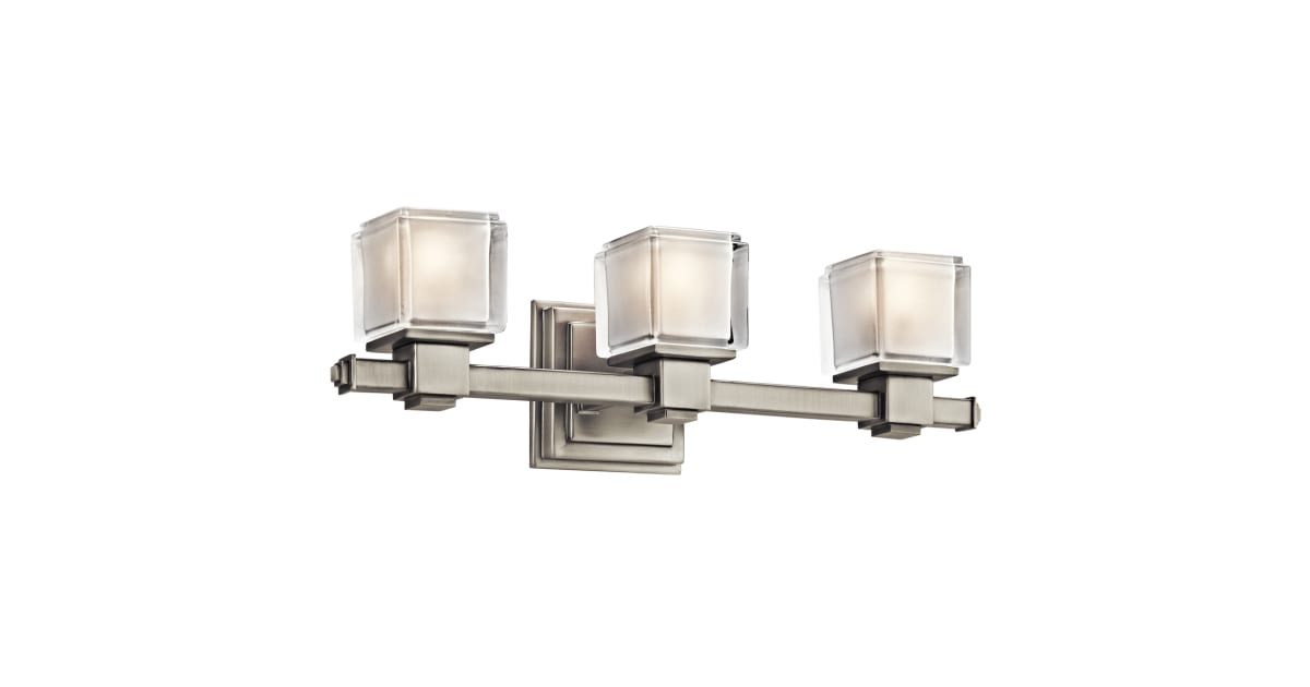 Kichler 45143NI Modern Three Light 19" Wide Bathroom Fixture from the ...