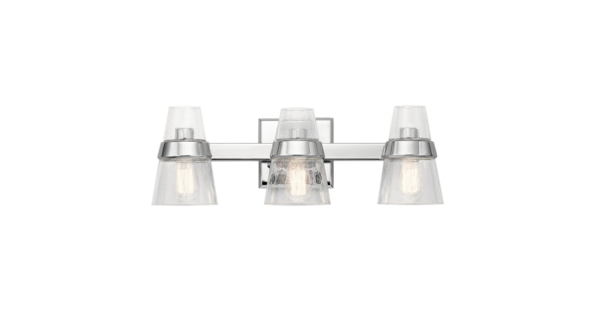 Kichler 45397CH Reese 3 Light Bathroom Vanity Light | Ferguson Home
