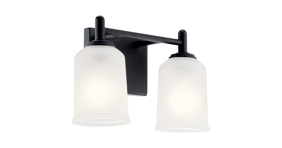 Kichler 45573BK Shailene 2 Light 13" Wide Vanity Light | Ferguson Home