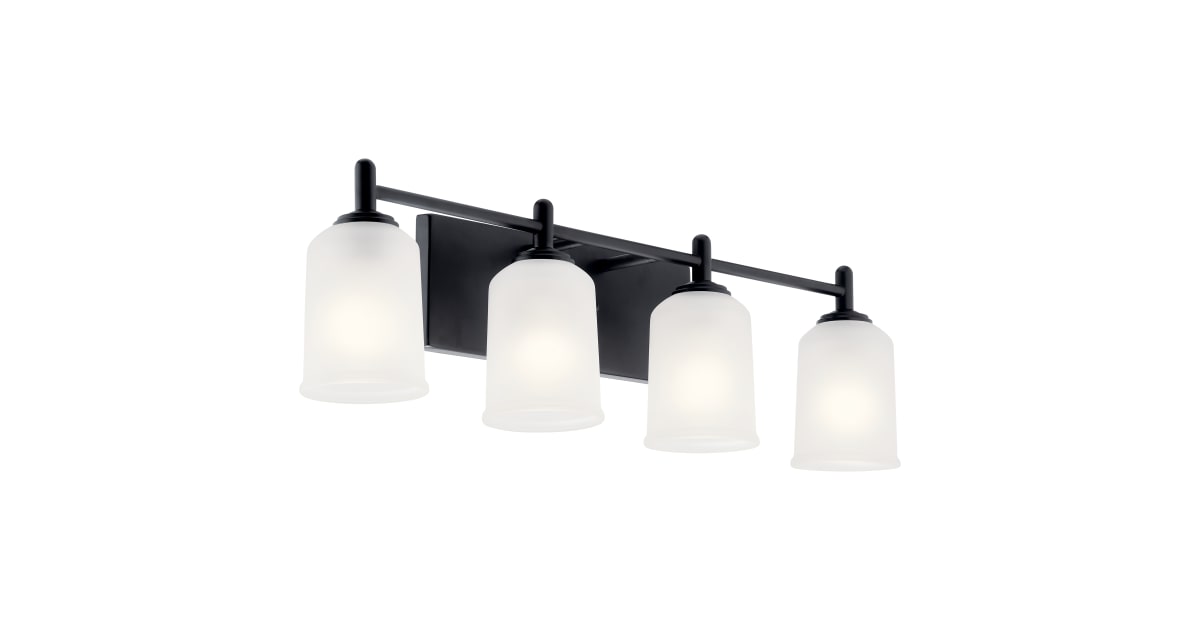 Kichler 45575BK Shailene 4 Light 30" Wide Vanity Light | Ferguson Home