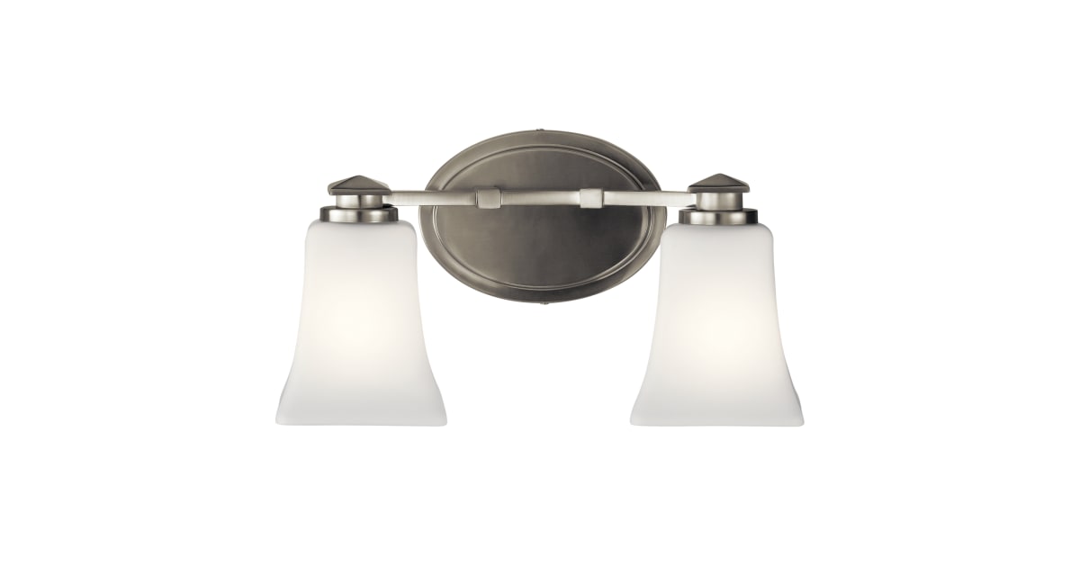 Kichler 45897NI Clare 2 Light 14-1/4" Wide Bathroom Vanity Light ...