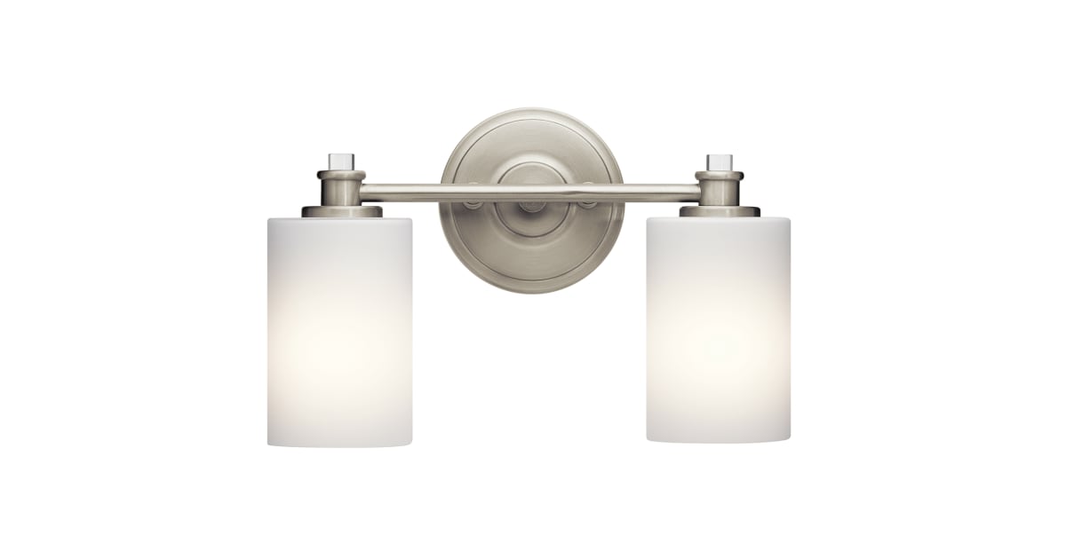 Kichler 45922NI Joelson 14" Wide 2 Light Bathroom Vanity Light ...