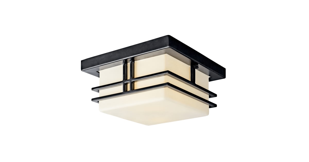 Kichler 49206BKFL Fluorescent 2 Light Outdoor Ceiling Fixture from the ...