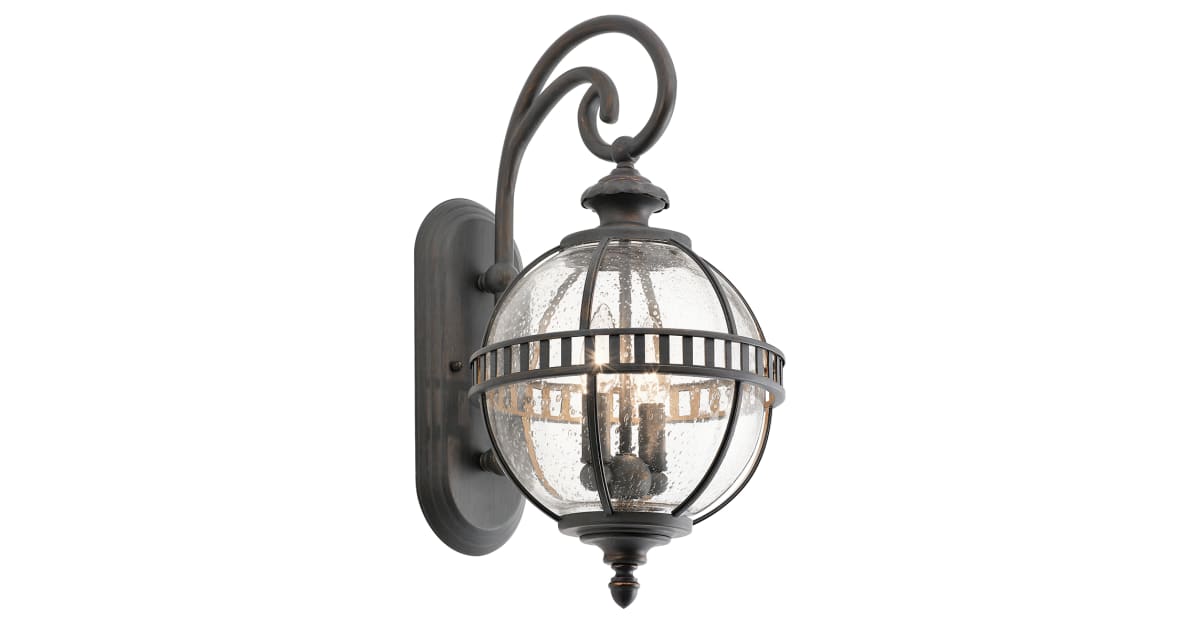 Kichler 49600LD Halleron Collection 2 Light 19" Outdoor Wall Light ...